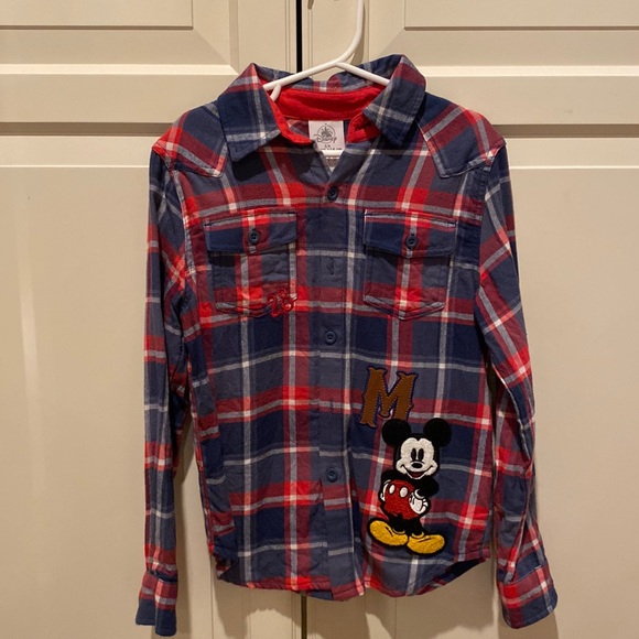 Disney | Shirts & Tops | Disney Flannel Shirt | Poshmark